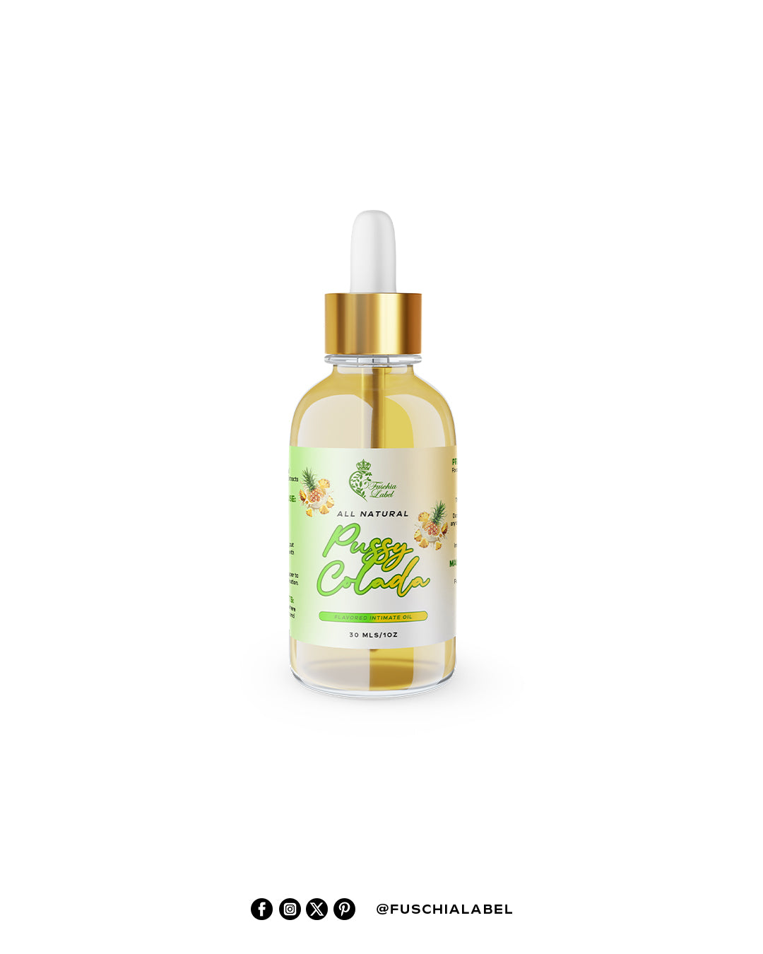 Pussy Colada' - Flavored Intimate Oil – Fuschia Label